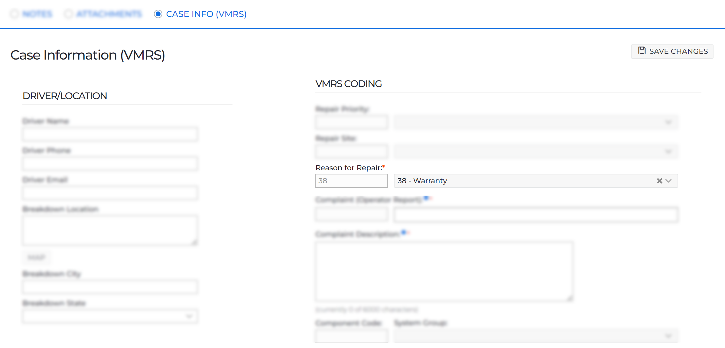 VMRS Code Key 14 Reason for Repair – PACCAR Solutions