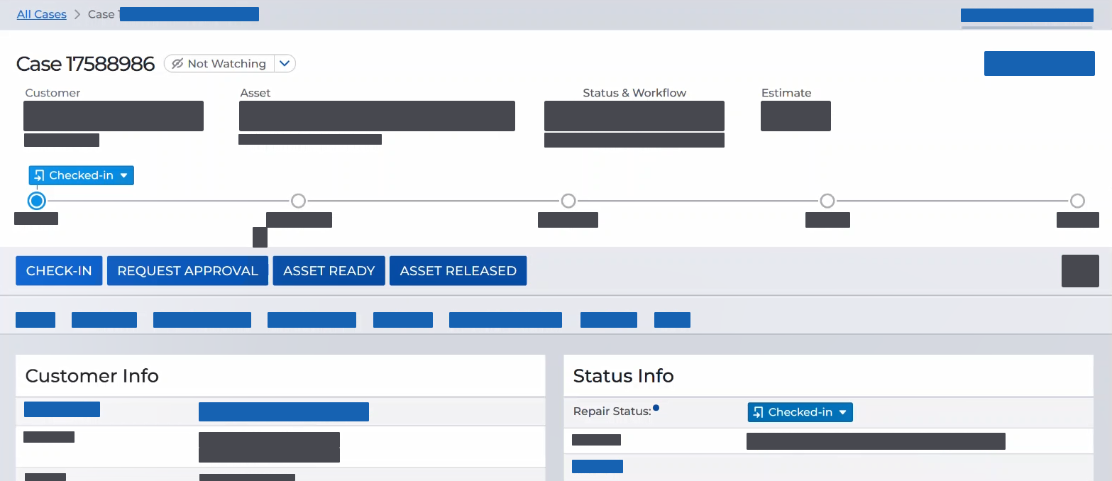 Use Quick Actions to Update Repair Status – PACCAR Solutions