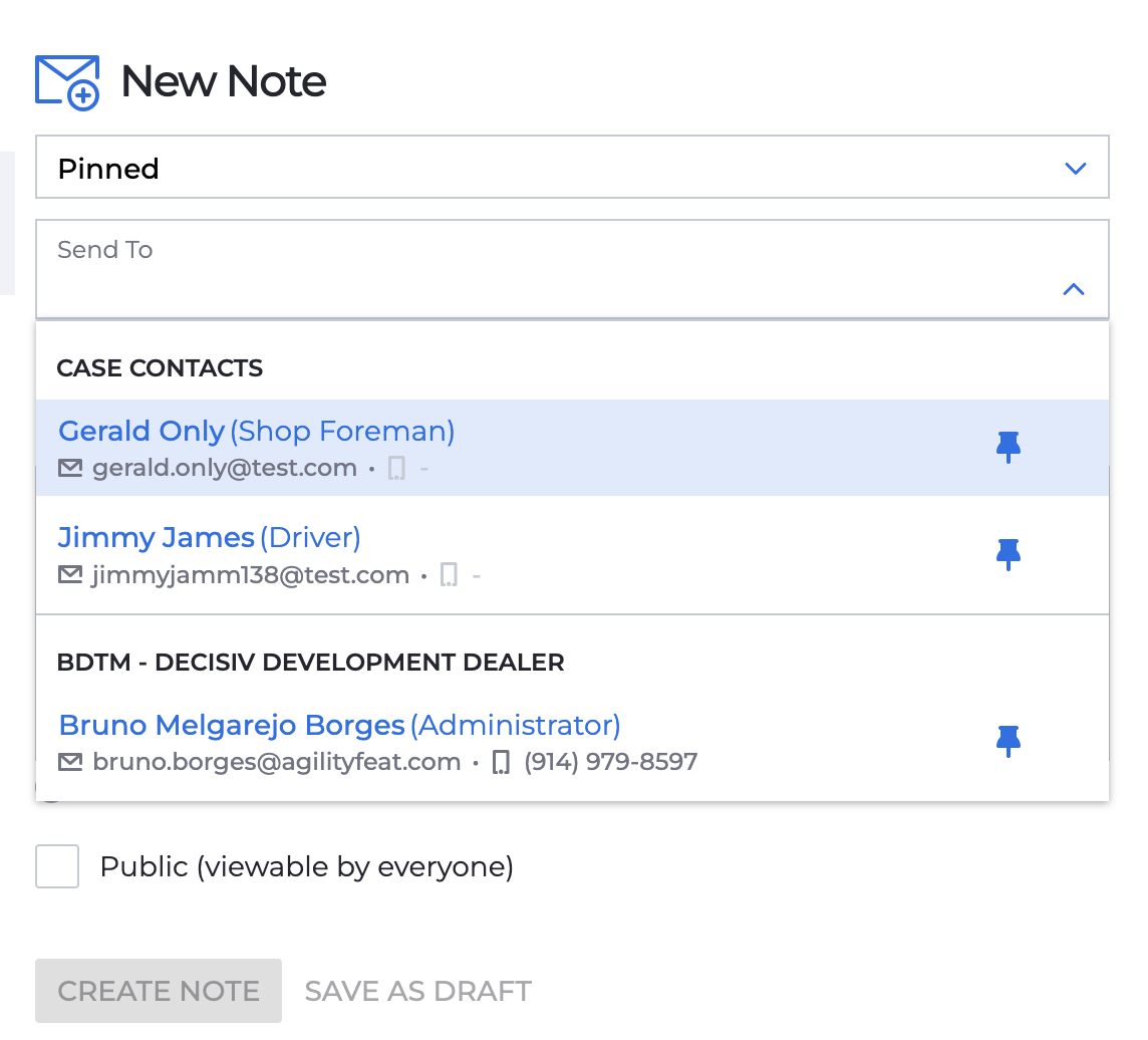 Pin & Edit Contacts – PACCAR Solutions